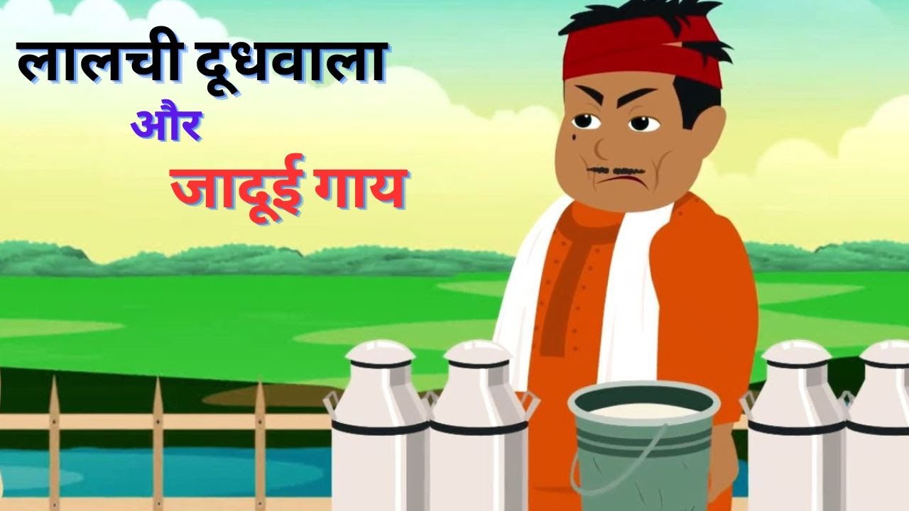 Lalchi Dudhwala aur Jadui Gai | लालची दूधवाला और जादूई गाय | Hindi ...