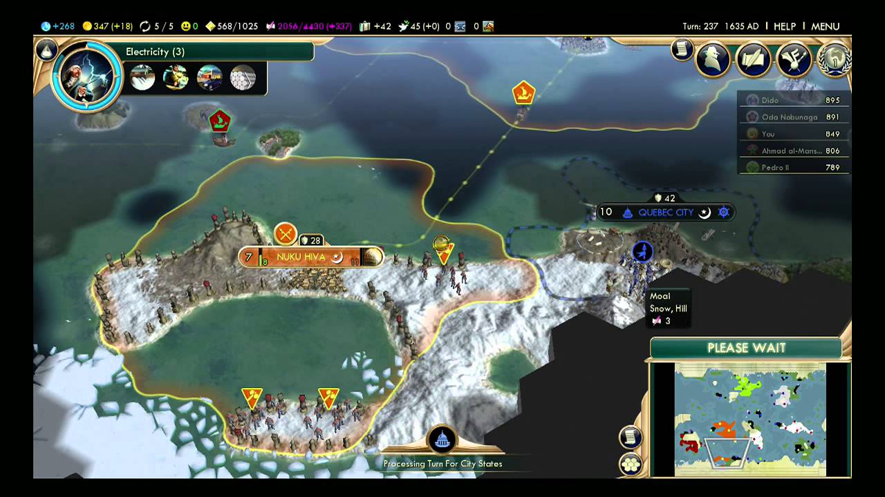 Civ V Live (Polynesia) #23 - Emperor, Small, 6 Player, Standard, Large ...