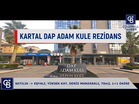 KARTAL CEVİZLİ DAP ADAM KULE DENİZ MANZARALI EŞYALI 70M2 1+1 DAİRE FIRSATI