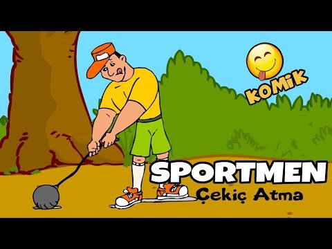 Sportmen Çekiç Atma - Komik Çizgi Animasyon Film