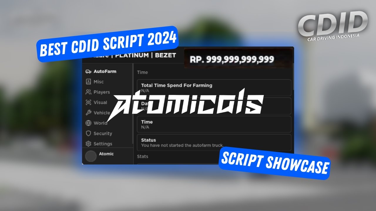 [OUTDATED] BEST CAR DRIVING INDONESIA SCRIPT (CDID) | TRUCK AUTOFARM & MORE | Atomic Hub - YouTube