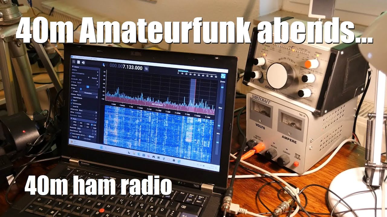 Amateurfunk abends auf Kurzwelle 40 Meter Grahn und MLA-30 Loop 🌞 40m ...
