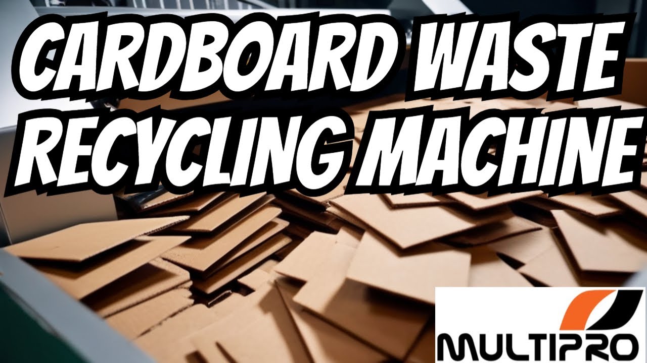 Revolutionary Cardboard Waste Recycling Machine Unleashed - YouTube
