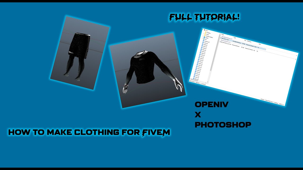 How To Make Clothing in FiveM | Full tutorial - YouTube