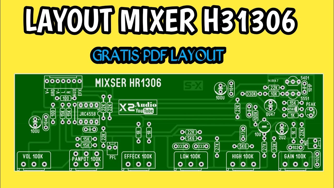 Layout mixer hr1306 - YouTube