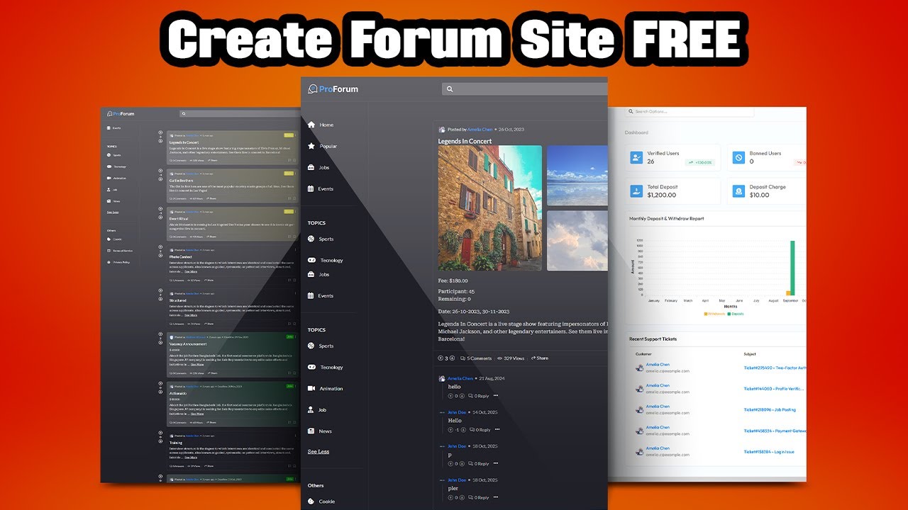 Build Your Own Reddit Style Community Forum Website - YouTube