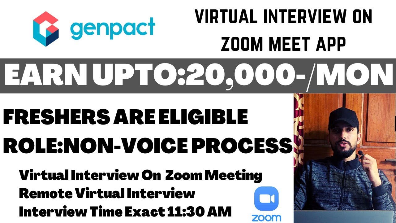 Genpact Virtual Drive On Zoom App For Non Voice Process on 19 & 20 ...