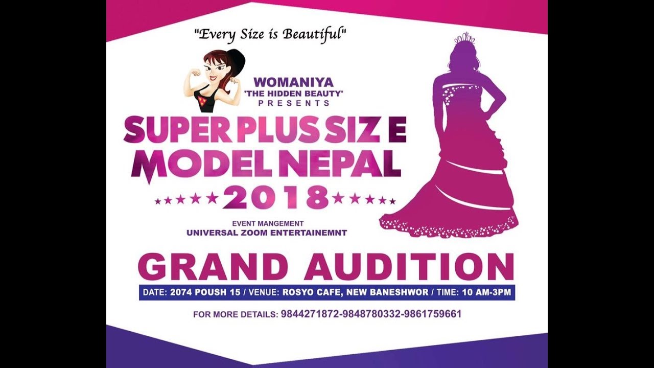 WOMANIYA Super Plus Size Model Nepal 2018 - YouTube