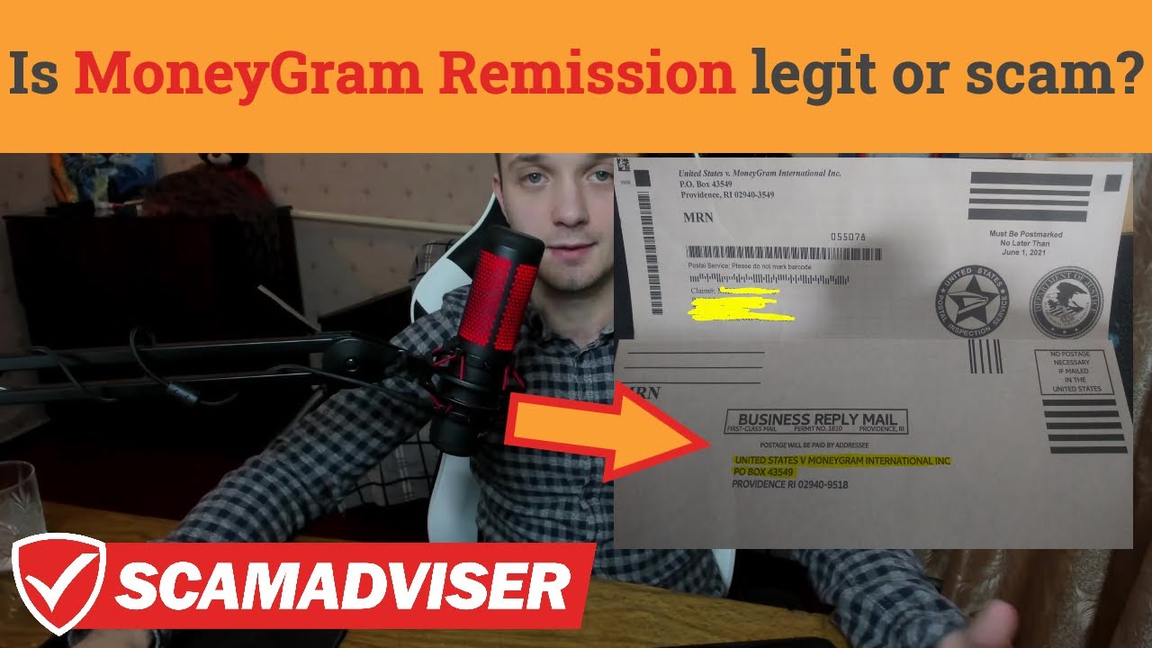 MoneyGram Remission - scam or legit? How to check website and letter to ...