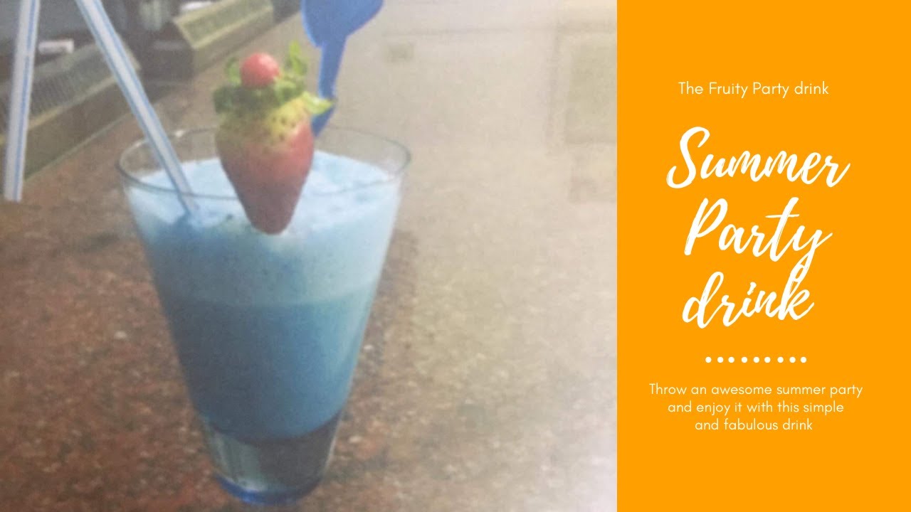 THE SUMMER PARTY DRINK | THE BLUE LAGOON | EASY TO MAKE. - YouTube