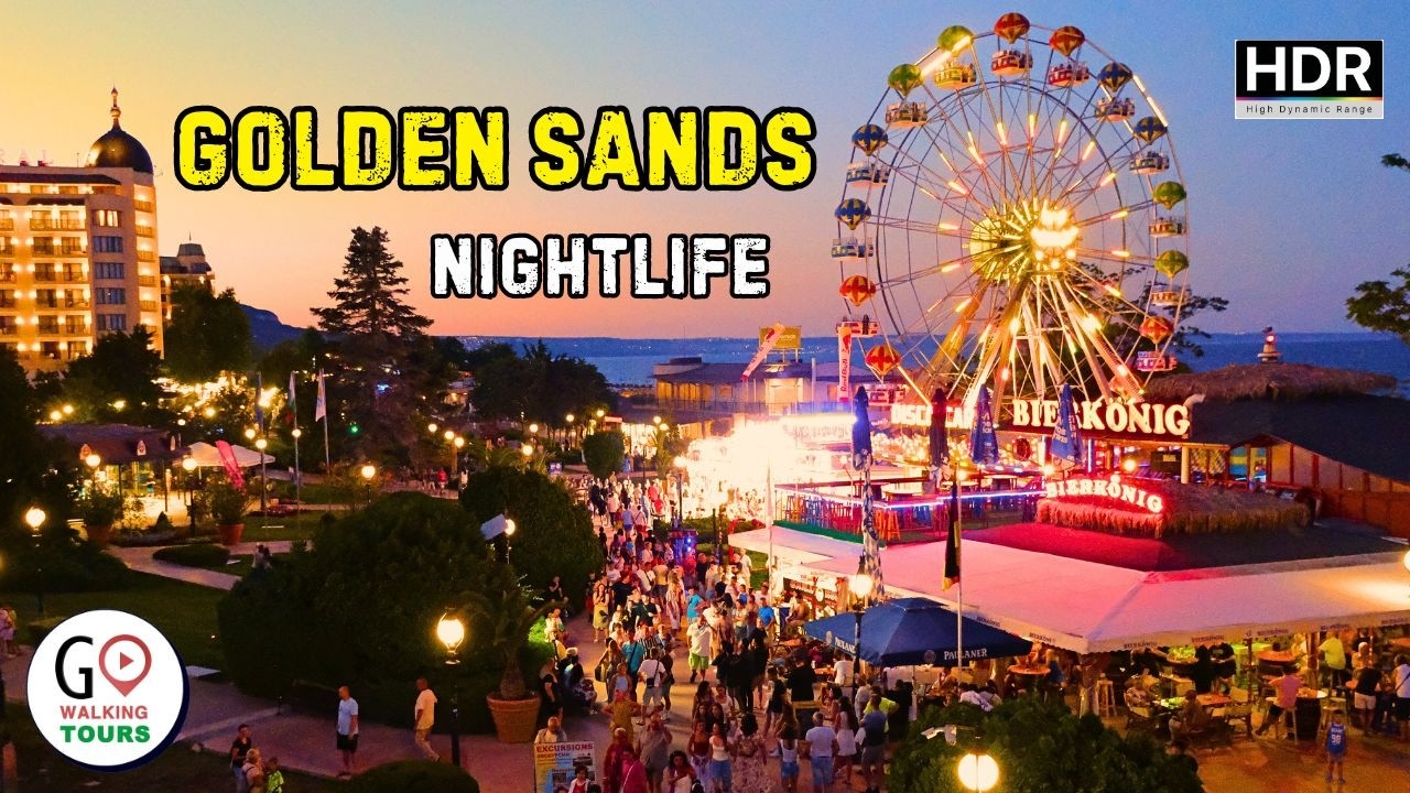 🔥 Crazy Nightlife in Golden Sands Bulgaria 🔥 Stunning 4K HDR Night Walk 2024 - YouTube