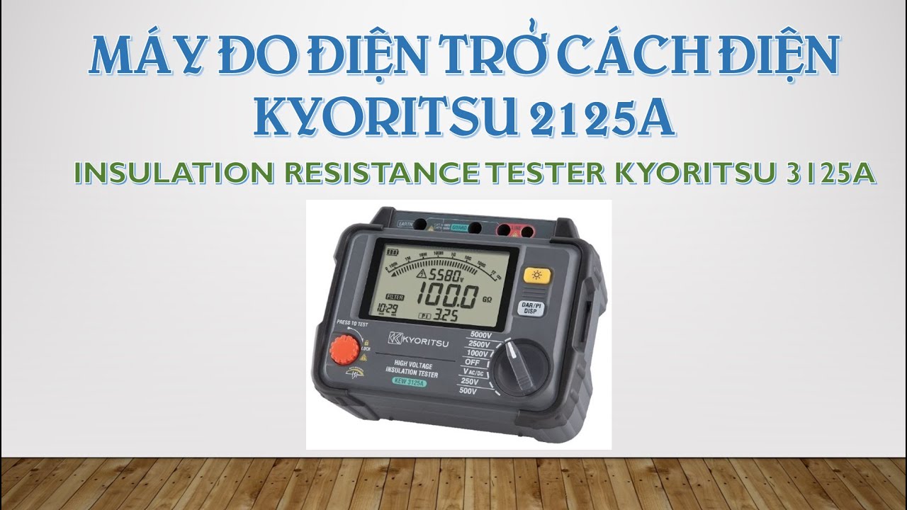 MÁY ĐO ĐIỆN TRỞ CÁCH ĐIỆN KYORITSU 2125A | Insulation resistance tester ...