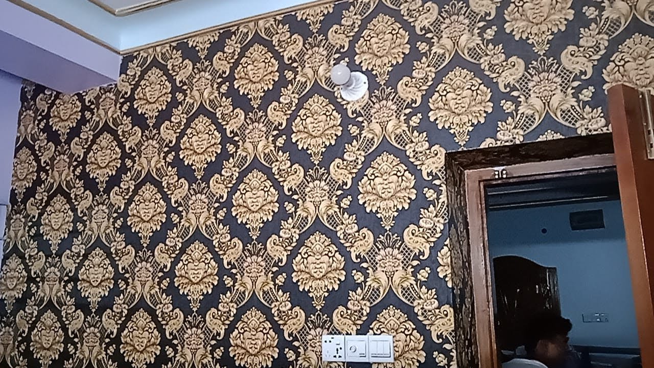 deep emboss wallpaper work chittagong - YouTube