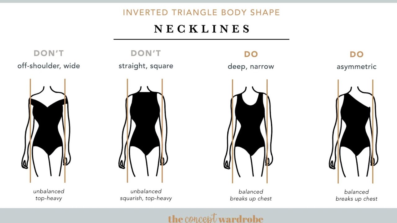 How to style an inverted triangular body shape - YouTube