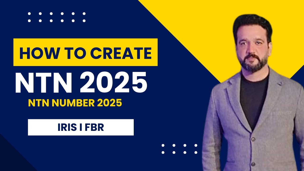 How to Create NTN Number 2025 I NTN REGISTRATION - YouTube