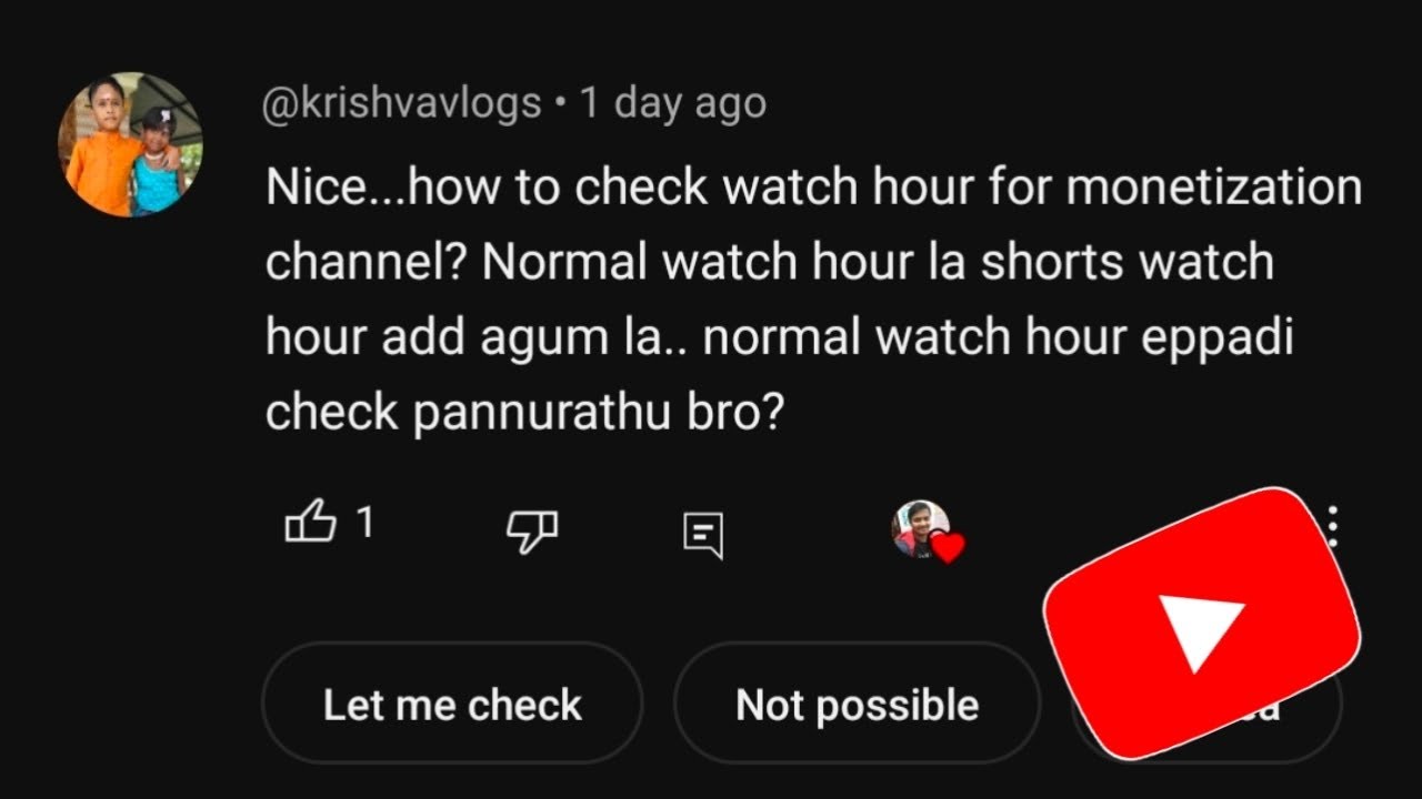 How To Check Watch Hours On YouTube | Selva Tech | Tamil - YouTube