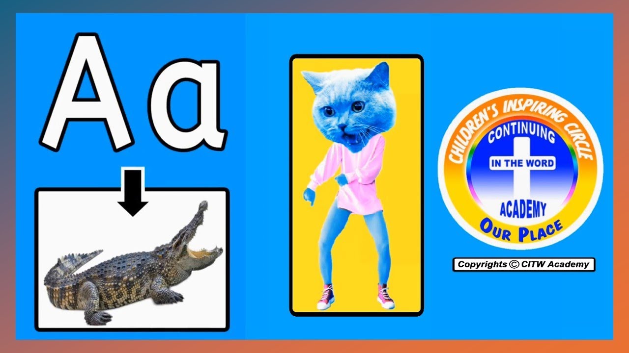 ABC - Dancing Cat on an exciting journey to learn the A to Z alphabet ...