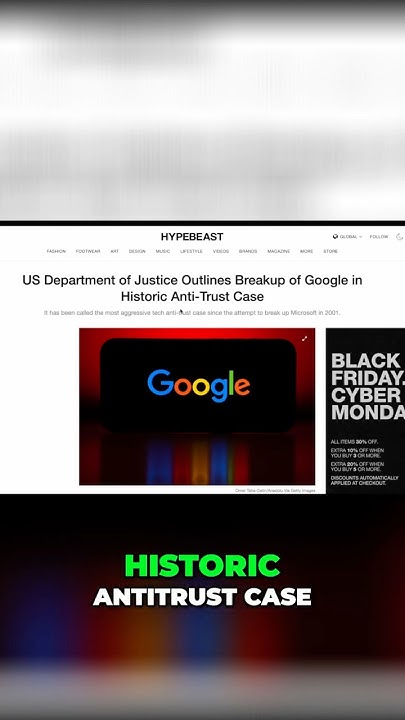 Historic Antitrust Case: What Google's Breakup Could Mean #google #shorts - YouTube