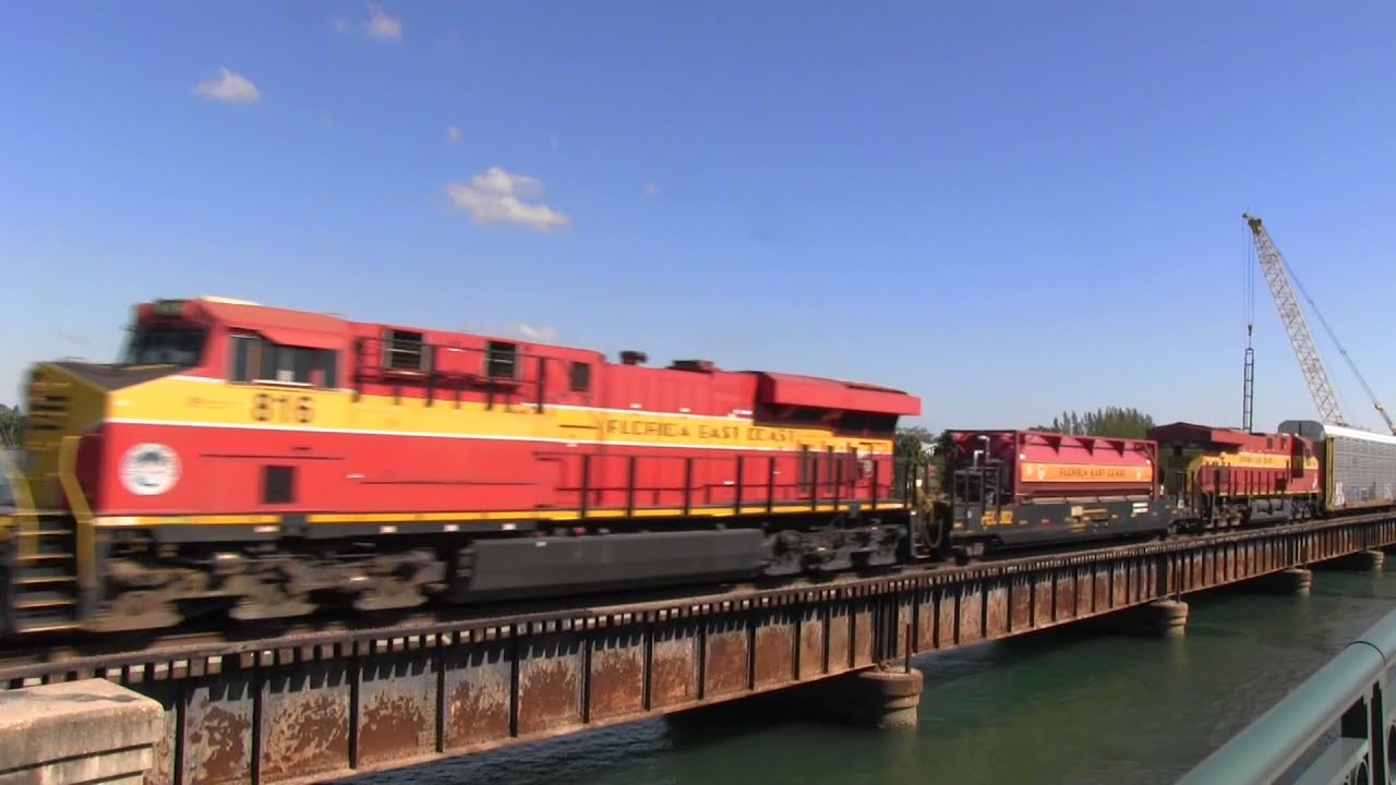 Jupiter Drawbridge Goes Down for FEC 109 4/8/21 - YouTube