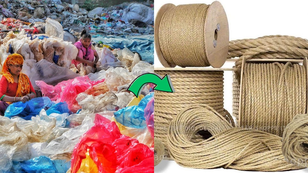 Amazing Recycling Process of Plastic Polythene Bags to Super Strong ...
