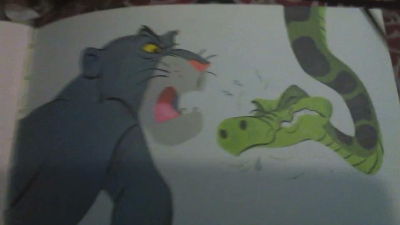 Kaa Mowgli & Bagheera coils wrapped cartoon from the jungle book - YouTube