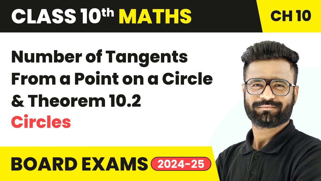 Number of Tangents From a Point on a Circle and Theorem 10.2 - Circles ...