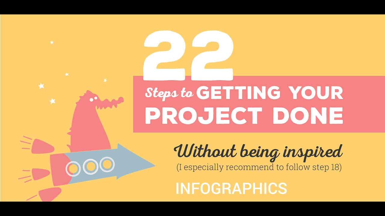 Infographics: 22 Steps to Getting Your Project Done - YouTube