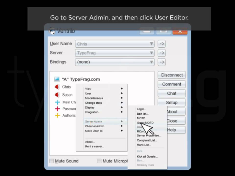 Tutorial: Create Private Channels in Ventrilo - YouTube
