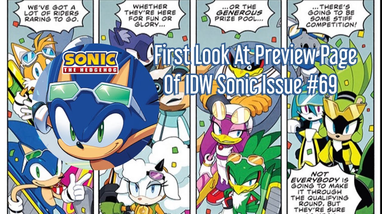 First Look At Preview Page Of IDW Sonic Issue #69 - YouTube