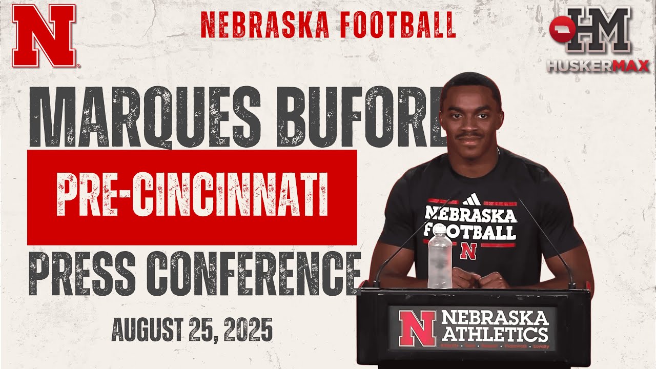 Nebraska Football Defensive Back Marques Buford - Pre-Cincinnati August ...