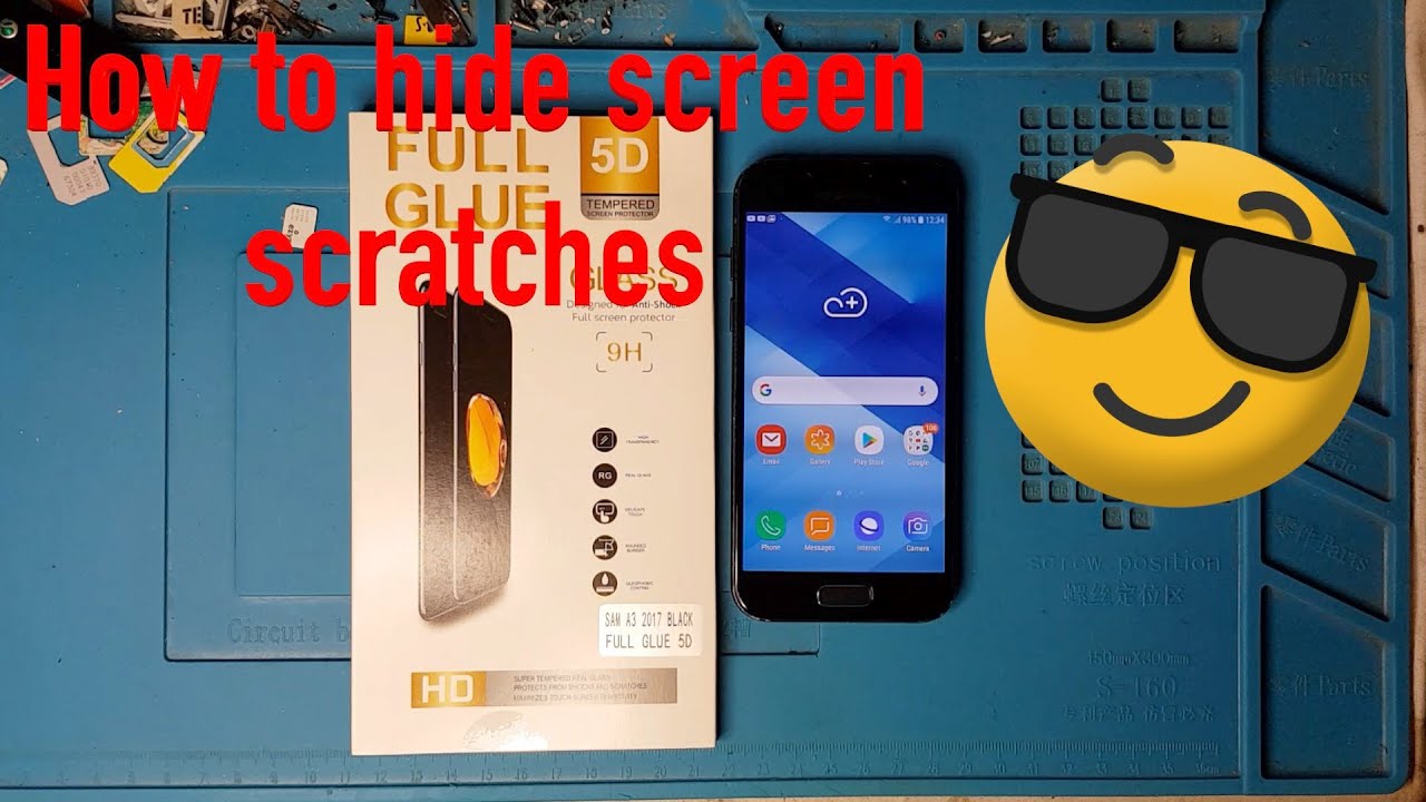 How to hide screen scratches - YouTube