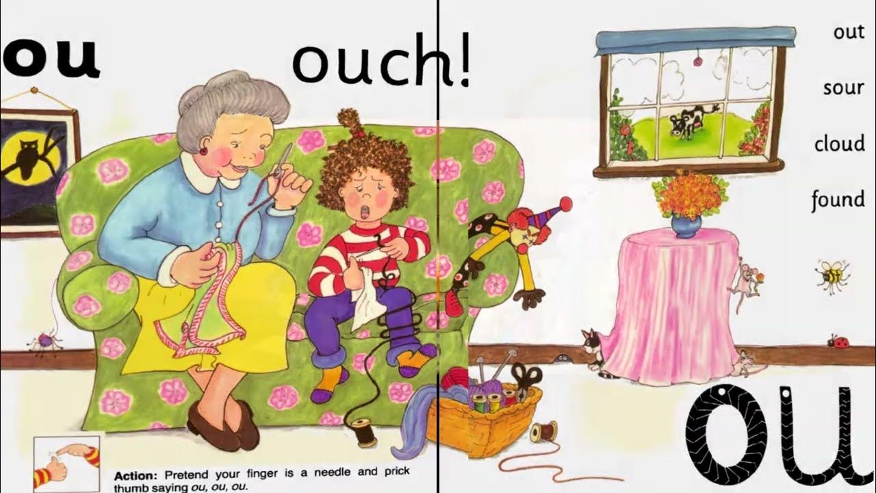 JOLLY PHONICS | Letter sound "ou" | Story | Words | - YouTube
