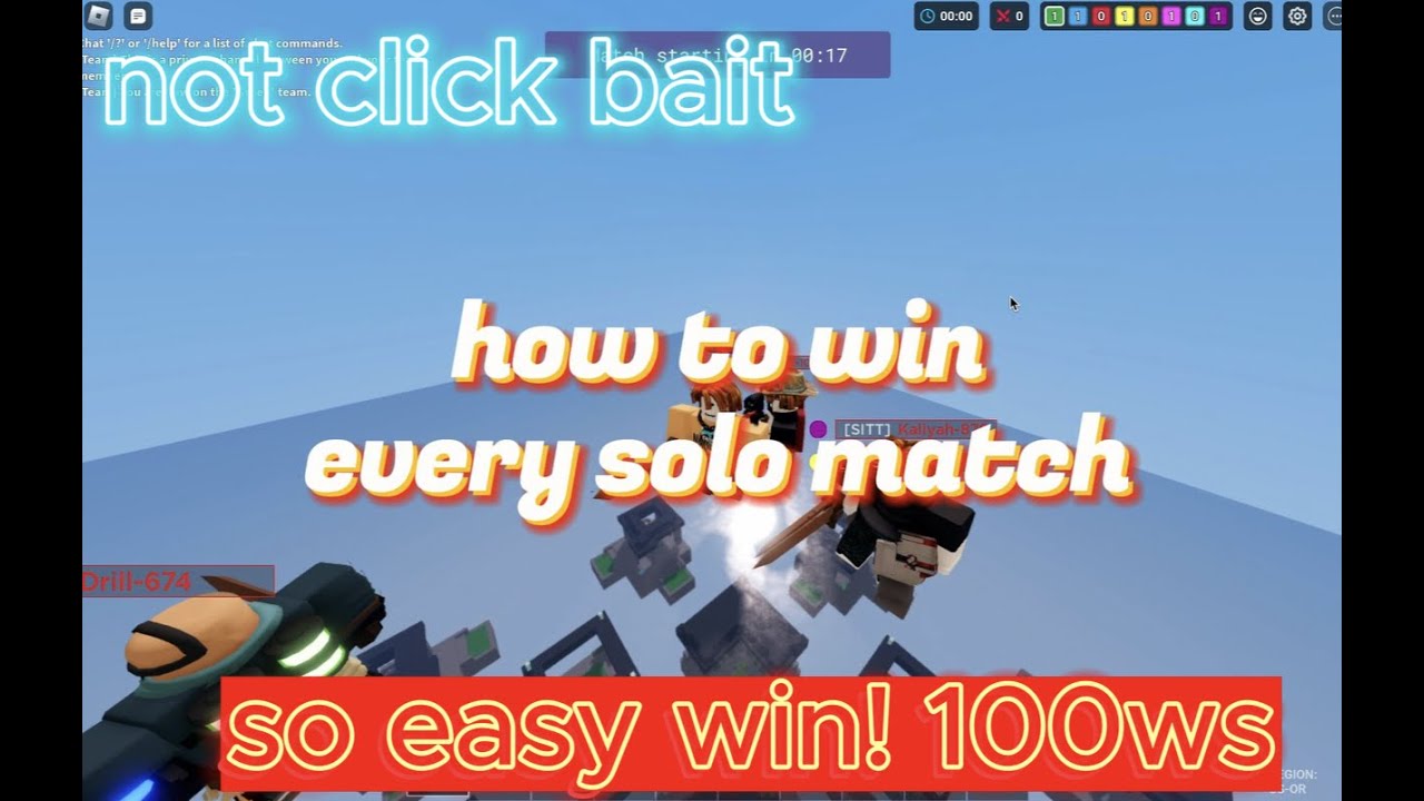 how to win every single solos match in roblox bedars [roblox bedwars ...