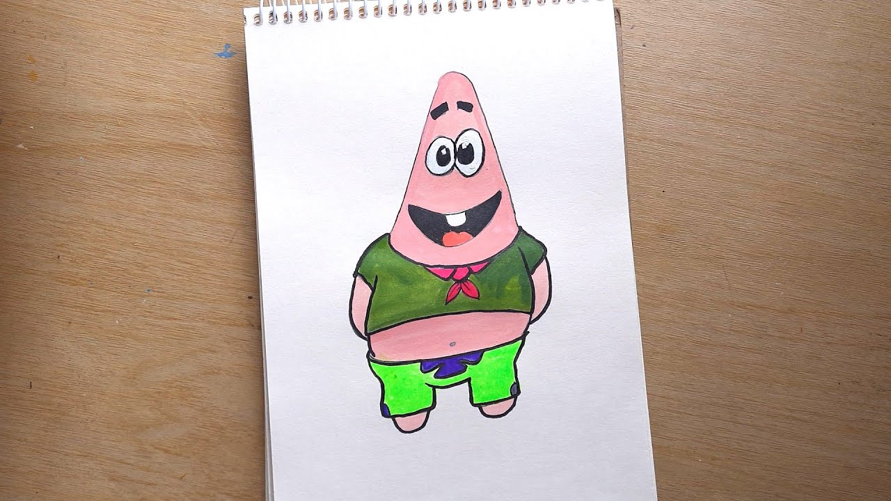 Patrick star drawing | Easy drawing - YouTube