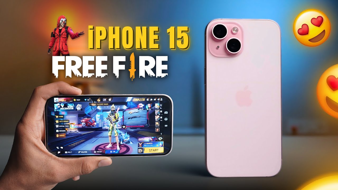 iPhone 15 🔥 Free Fire Gameplay Test | Smooth FPS or LAG? 😱 - YouTube