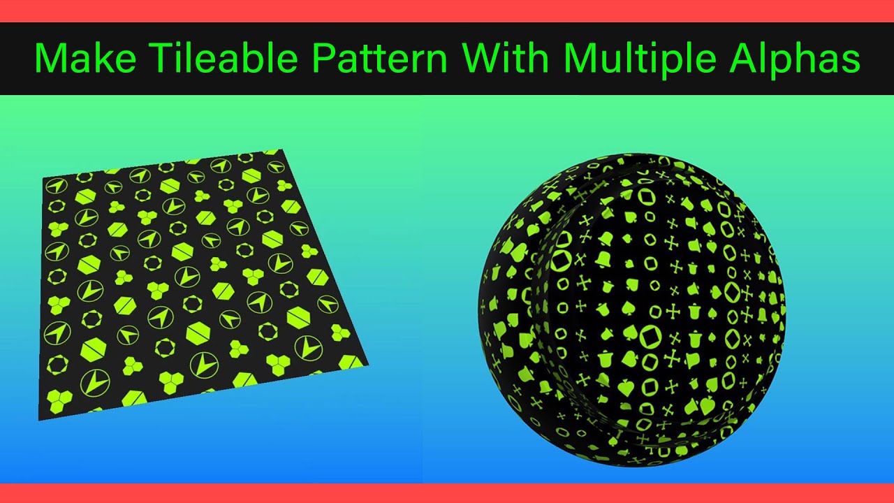 Make Tileable Pattern With Multiple Alphas - YouTube