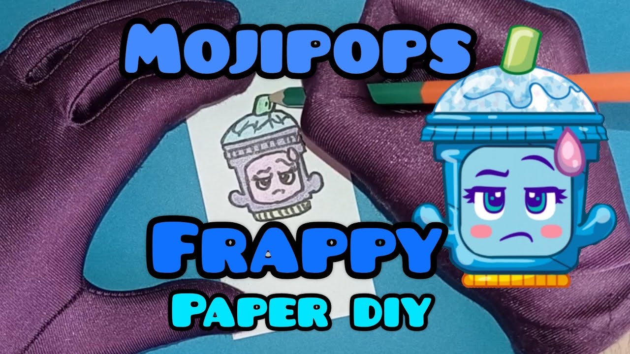 (paper diy) make Mojipops Frappy paper doll Moji pops #paperdoll # ...