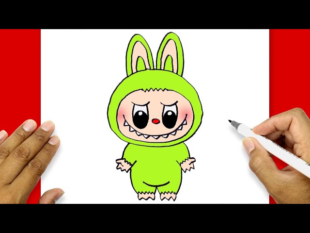 How To Draw A Labubu Big Into Energy | Labubu Series - Videos For Kids