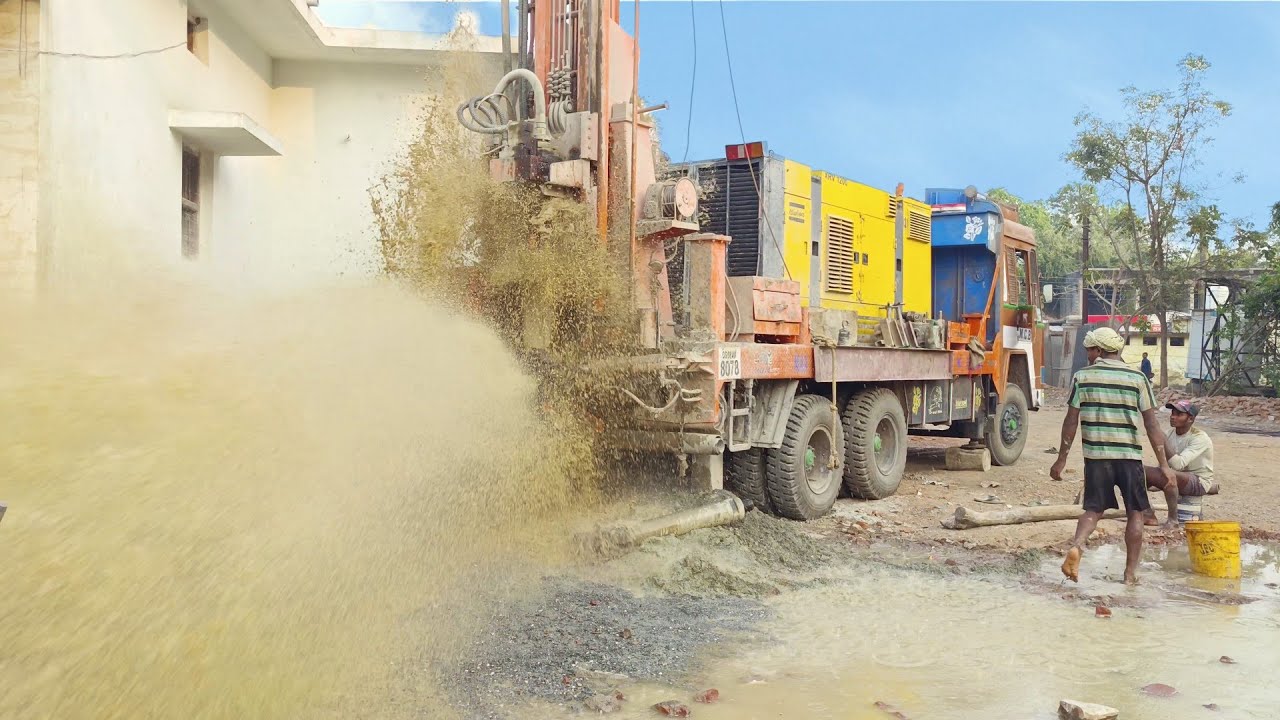 Borewell drilling 20 Hp water 180 Feet Deep Boring | Borewell water ...