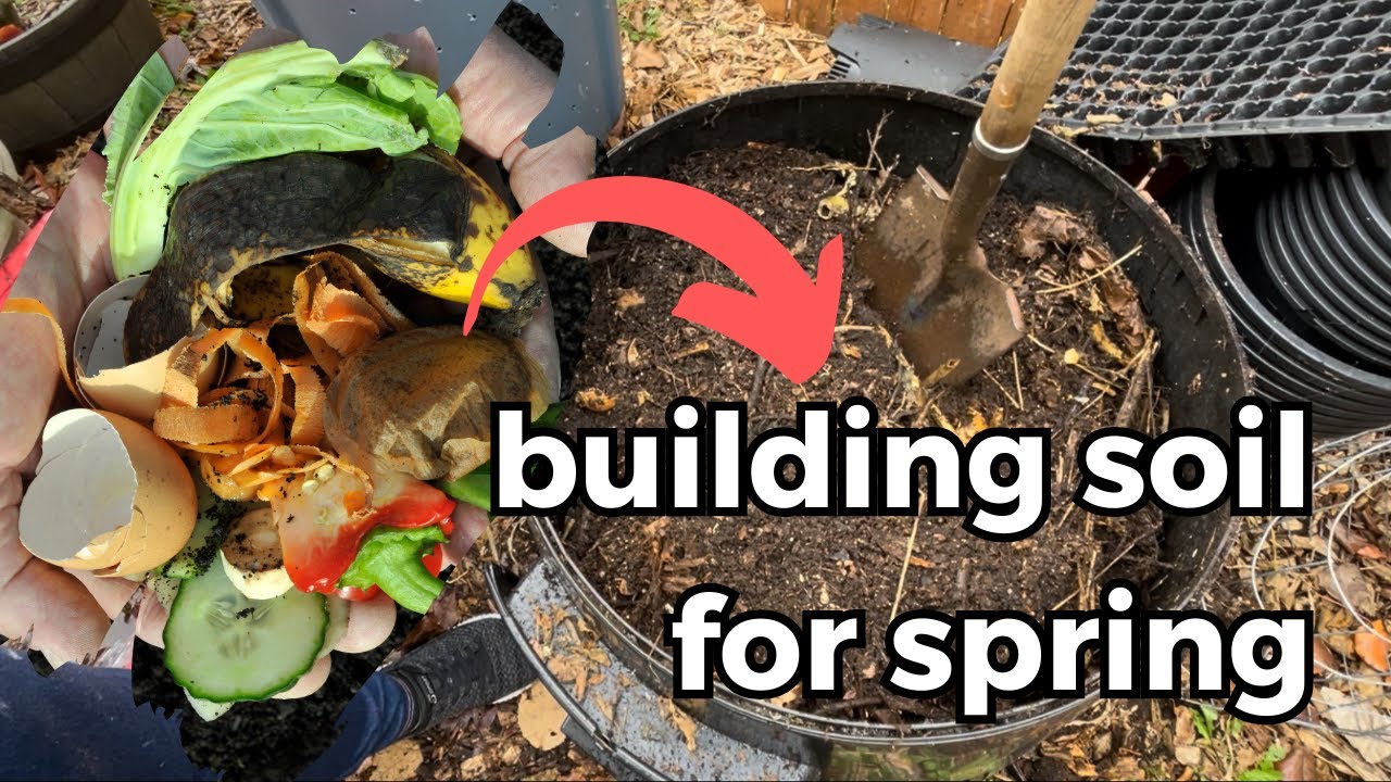 backyard, small scale composting | building soil during the winter for ...