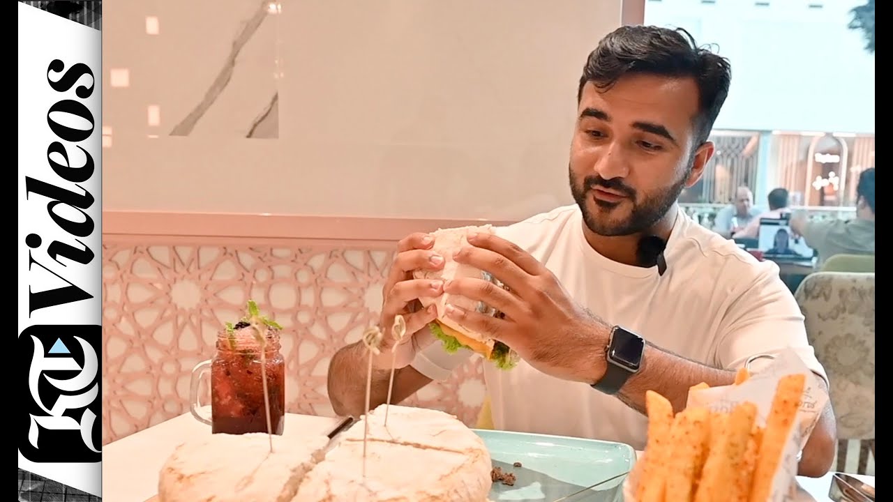 We tried this giant 25cm wide burger and here's how it went... - YouTube