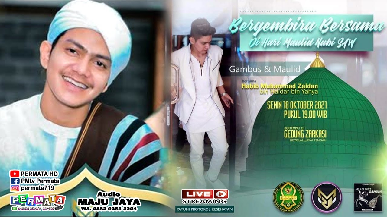 🔴Virtual - BERGEMBIRA BERSAMA DIHARI MAULID - GAMBUS & MAULID - Bersama ...