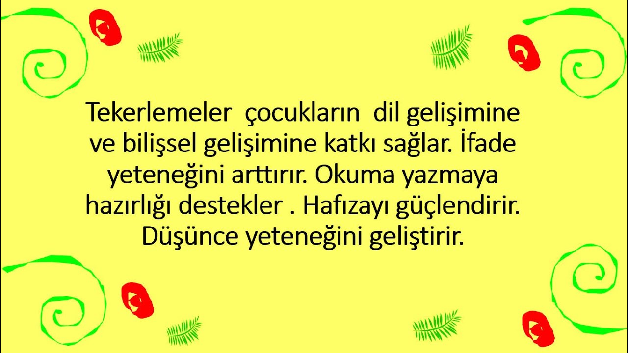 TEKERLEMELER NEDEN ÖNEMLİDİR ? - YouTube