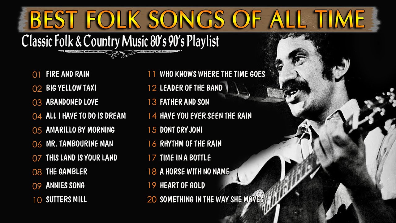 The Best Of Folk Songs ⌚ Classic Folk Songs 70's 80's 90's Playlist ⌚ ...