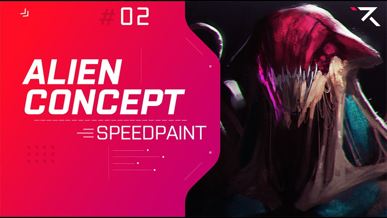 Alien Concept - Speedpaint #02 - YouTube