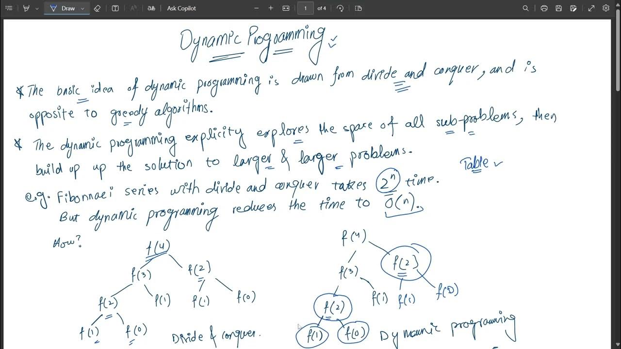 Lecture 43 | Dynamic Programming | Element of Dynamic Programming | Design And Analysis Of ...