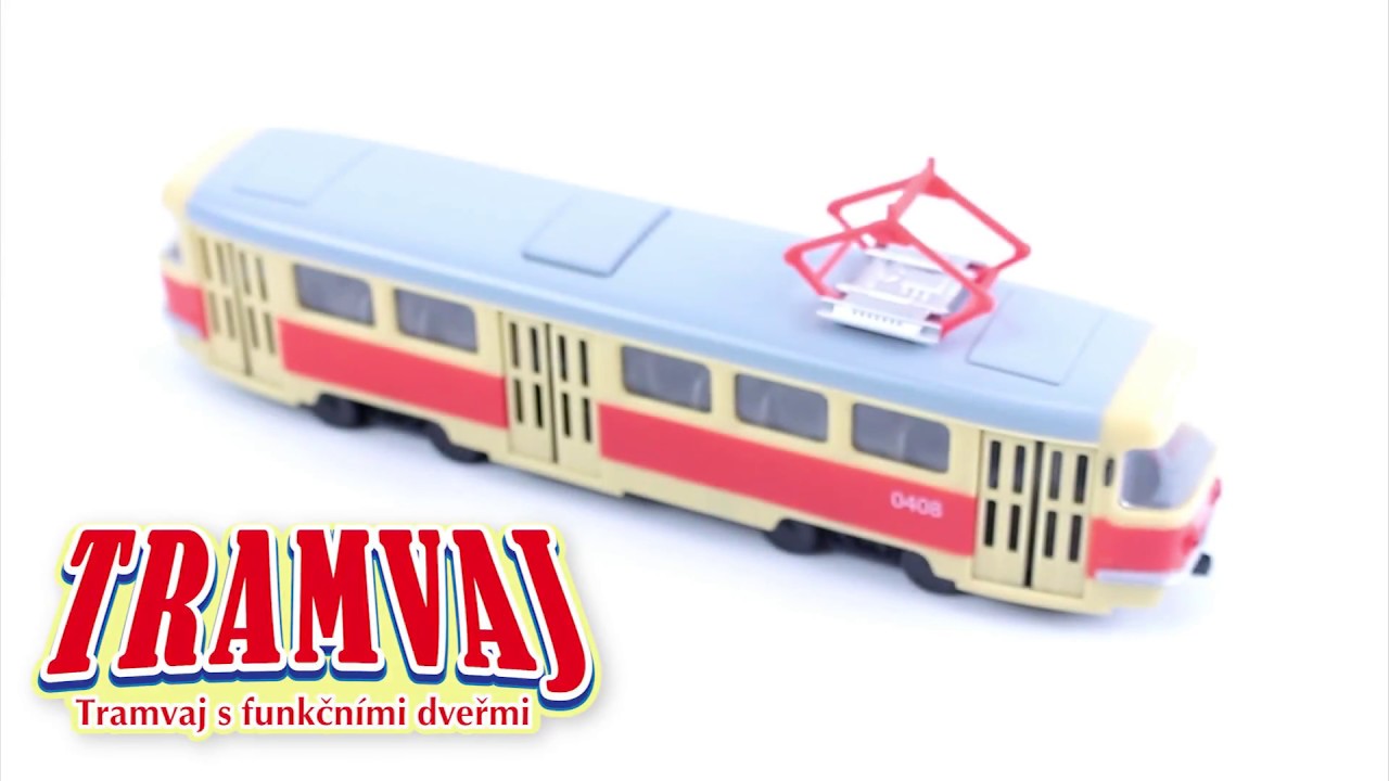 Plastová tramvaj T3 se zavíracími dveřmi na RAPPA.cz - YouTube
