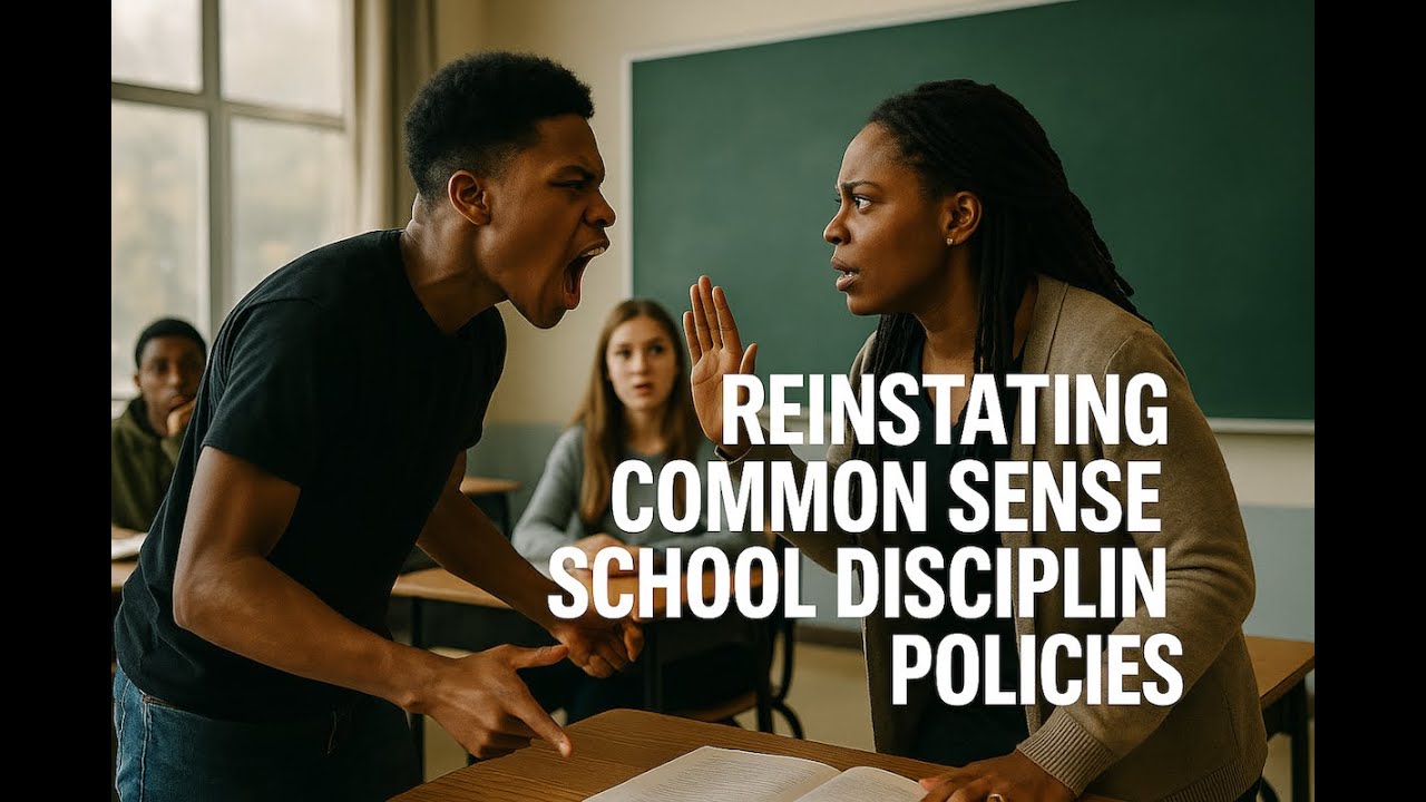Reinstating Common Sense School Discipline Policies - YouTube