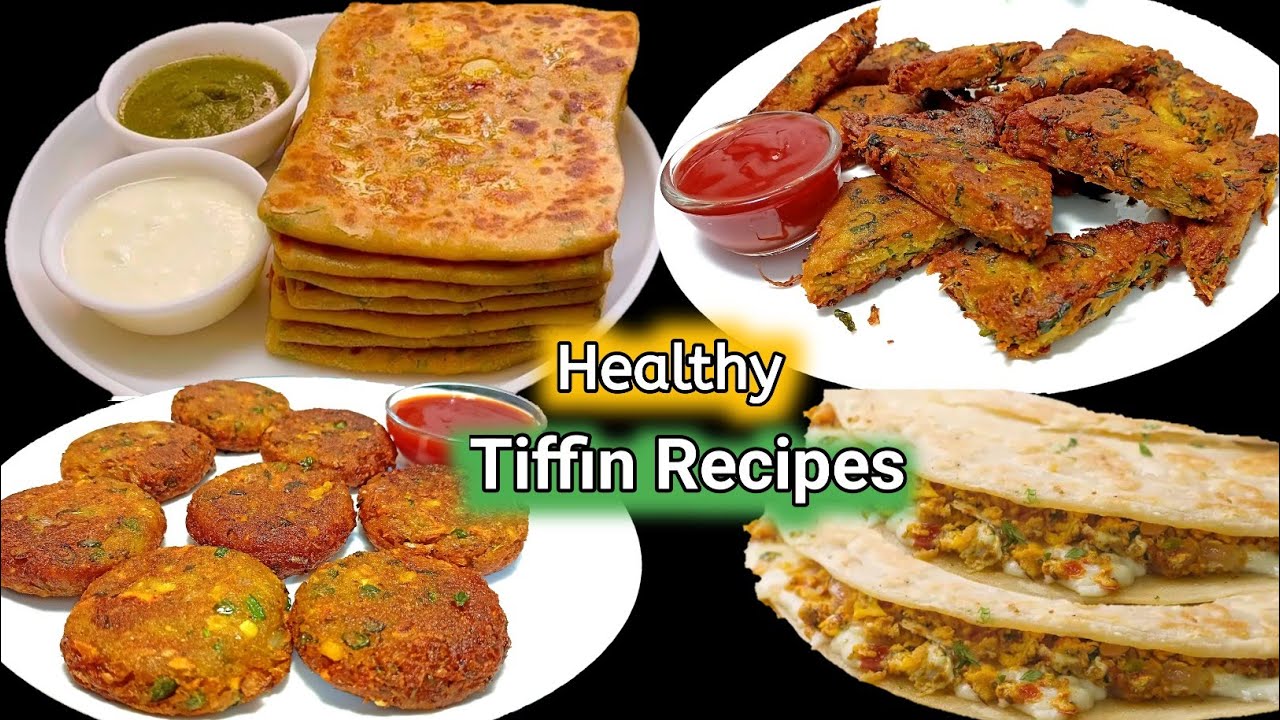 4 Healthy Tiffin Recipes for School | Tiffin Recipes | Lunch Box ...