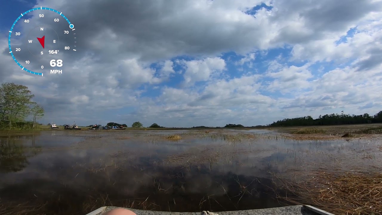 Top speed airboat pass in the Everglades - YouTube